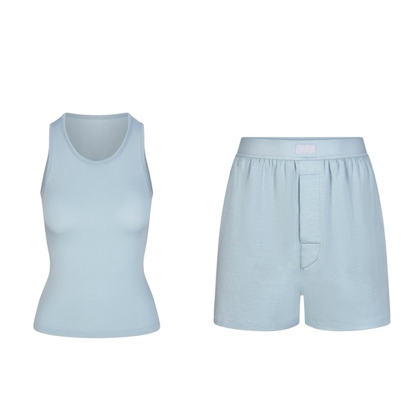 SKIMS | Intimates & Sleepwear | Skims Boyfriend Set In Denim | Poshmark